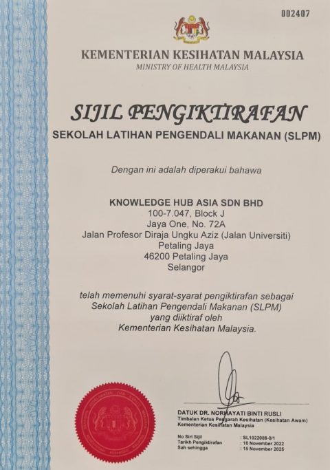 Food Handler Training | Training Provider Malaysia